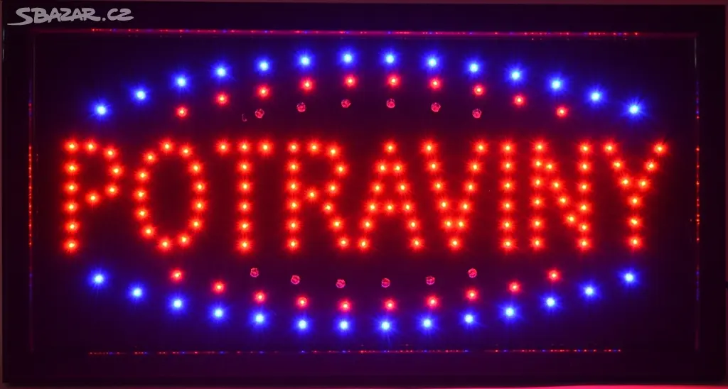 Světelná LED reklama s nápisem ¨POTRAVINY" - NOVÉ - Brno - Bazar ...