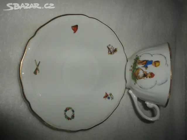 Retro hrneček s podšálkem CZECHOSLOVAKIA,nabídněte - Pardubice - Bazar ...