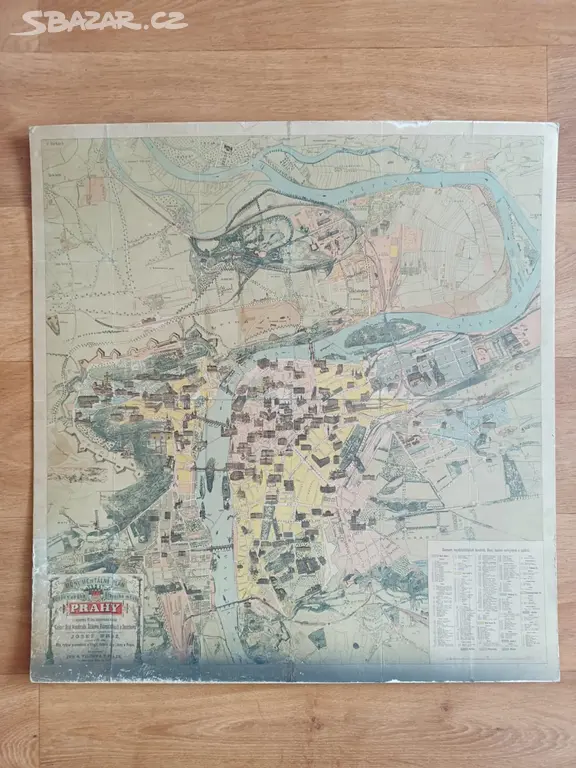 Mapa - Monumentální plán král. hl. m. Prahy J.Brož - Praha, Veleslavín ...