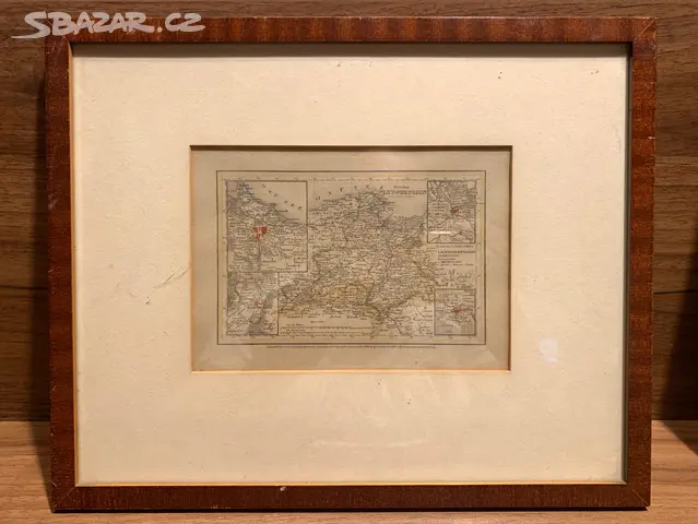 Mapa Západního Pruska 19. století - Praha - Bazar - Sbazar.cz