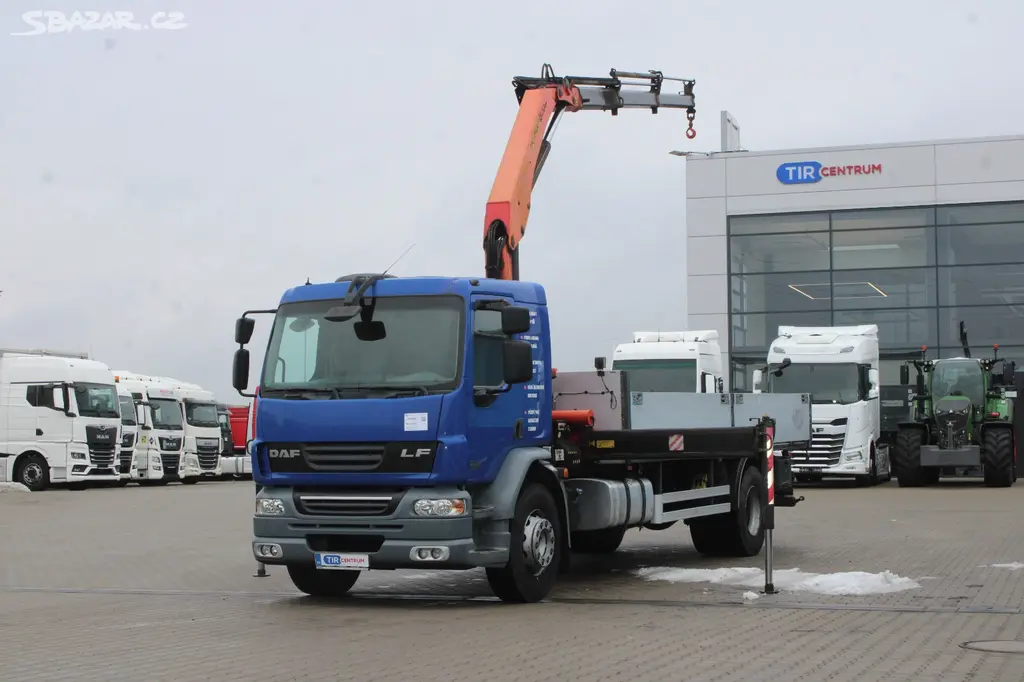 DAF LF 55.250, EURO 4, BOČNICE,PALFINGER PKK 15500 - Strančice ...