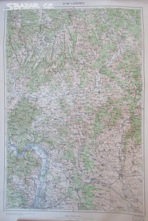Stará mapa Lučenec - Vyškov - Bazar - Sbazar.cz
