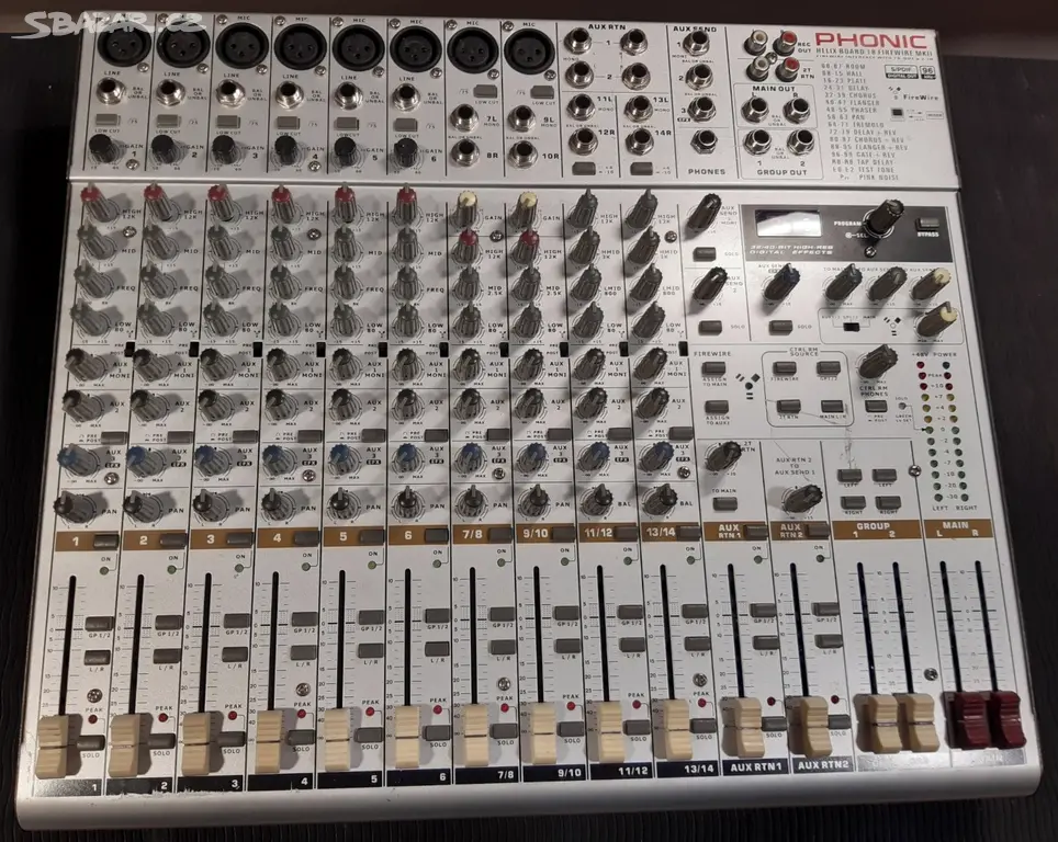 Mix pult - PHONIC Helix Board 18 Firewire MKII - Valašské Meziříčí ...