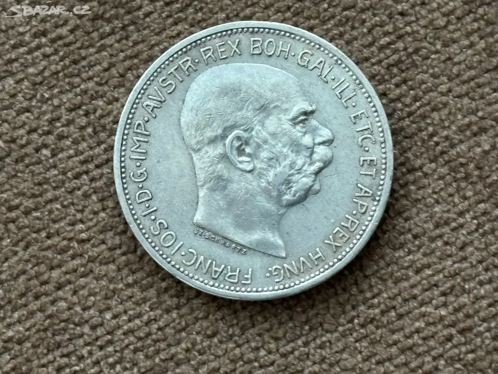 Mince stříbro 2 koruny 1913, FJI - Olomouc - Bazar - Sbazar.cz