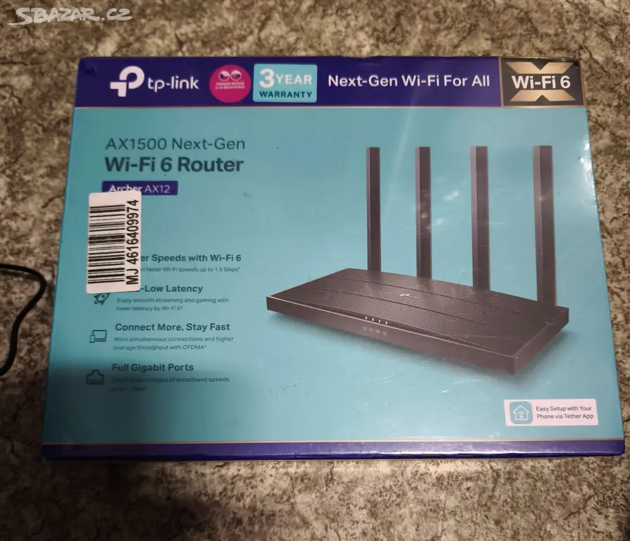 Router TP-Link Archer AX1500 nový wi fi 6 - Lipůvka - Bazar - Sbazar.cz