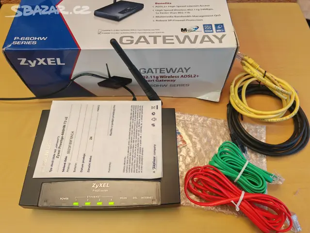 Modem / router Zyxel P-660HW-T3v2 - Praha 9 - Bazar - Sbazar.cz