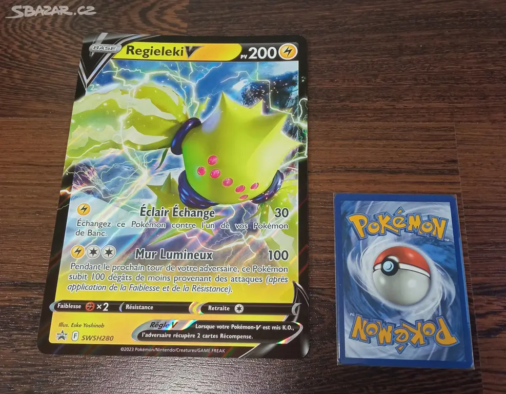 Pokemon Regieleki V (SWSH 280) FR Oversized - Praha - Bazar - Sbazar.cz