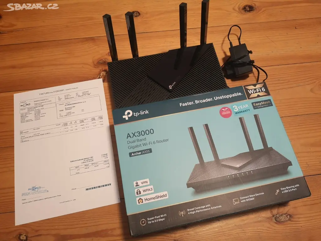 ROUTER AX3000 TP-Link Archer AX55, Wi-Fi 6 Router - Tlumačov - Bazar ...