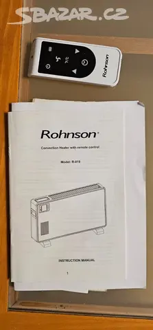Konvektor Rohnson R-019 - Vyškov - Bazar - Sbazar.cz