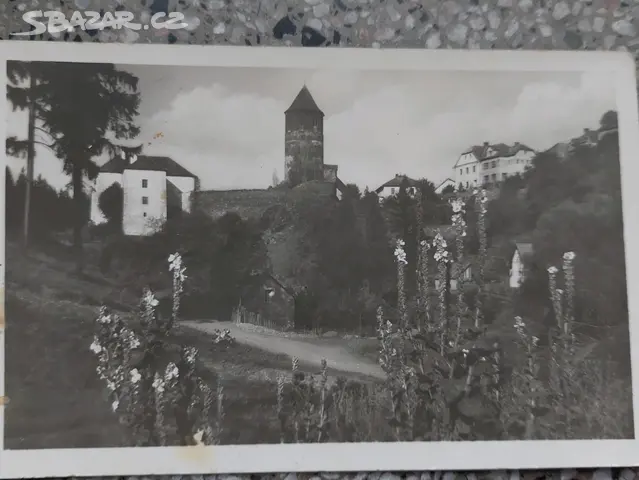 Stará ČB pohlednice hradu Pirkstein - Nový Jičín - Bazar - Sbazar.cz