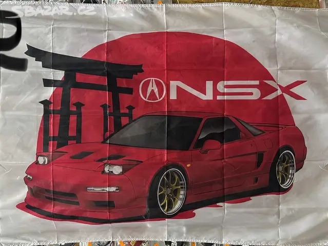 40 - Banner - vlajka - prapor ACURA NSX RED 90x150 - Svojkovice - Bazar ...