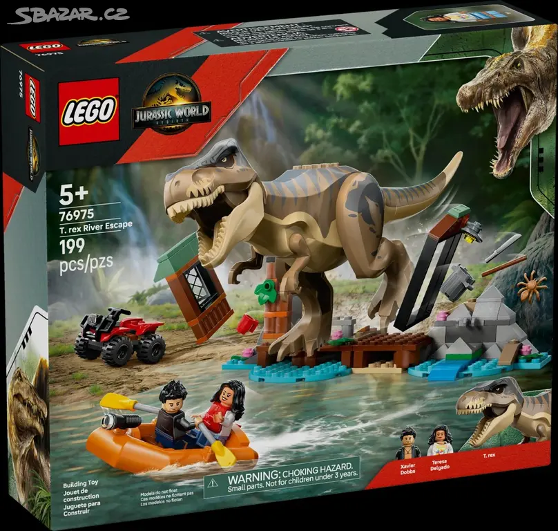 LEGO Jurassic World 76975 T-rex a útěk po řece - Brno - Bazar - Sbazar.cz
