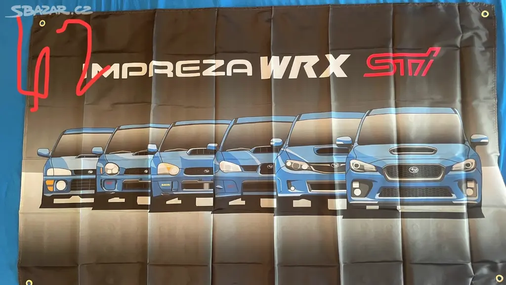 62 - Banner vlajka prapor GEN. SUBARU WRX 90x150cm - Svojkovice - Bazar ...