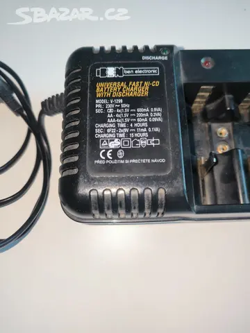 Nabíječka baterií BEN electronic pro NiCd, NiMh - Odry - Bazar - Sbazar.cz