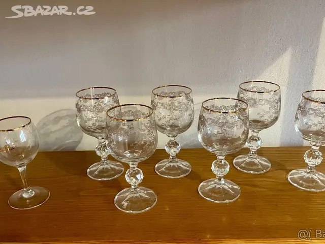 Broušené sklo - sklenice - Zlín - Bazar - Sbazar.cz