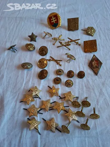 Vojenské insignie ČSLA velký sběratelský lot - Praha - Bazar - Sbazar.cz