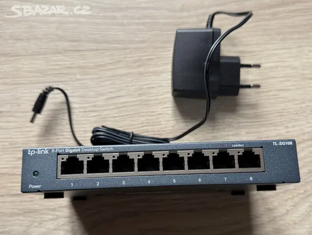 8-portový Gigabit Switch TP-Link TL-SG108 (Kov) - Praha - Bazar - Sbazar.cz