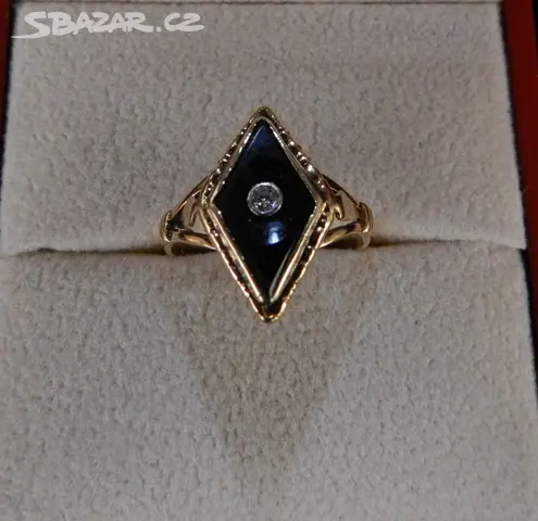 Au prsten bril.cca 0,04 ct a chalcedon 1,50 ct - Mosty u Jablunkova ...