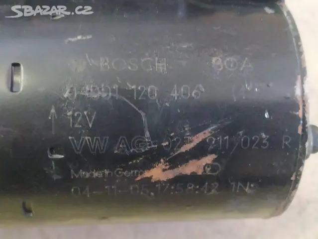 Škoda,Audi,VW 1.2,1.4,1.6 - Startér 0001120406 - Nový Jičín - Bazar ...