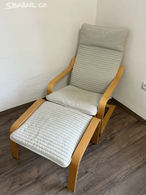 Křeslo IKEA s podnožkou - Praha 5 - Bazar - Sbazar.cz