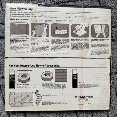 Zrcadlové dlaždice Mirro-Tile - 6 kusů - Ostrava, Zábřeh - Bazar ...