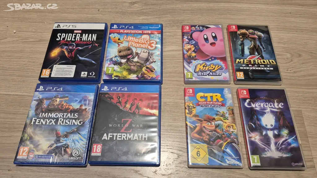 Kolekce her PS4/5 a Switch - Křenice - Bazar - Sbazar.cz