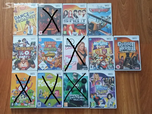 Prodám hry na nintendo Wii - Praha - Bazar - Sbazar.cz