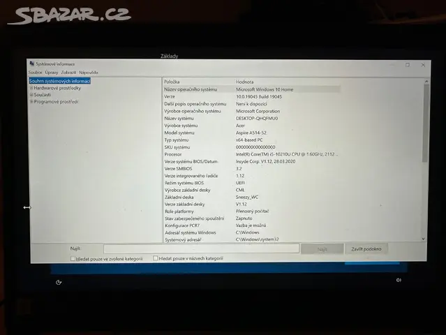 Acer Aspire 5| i5 10. gen| 12GB RAM| 1TB | Full HD - Dětmarovice ...