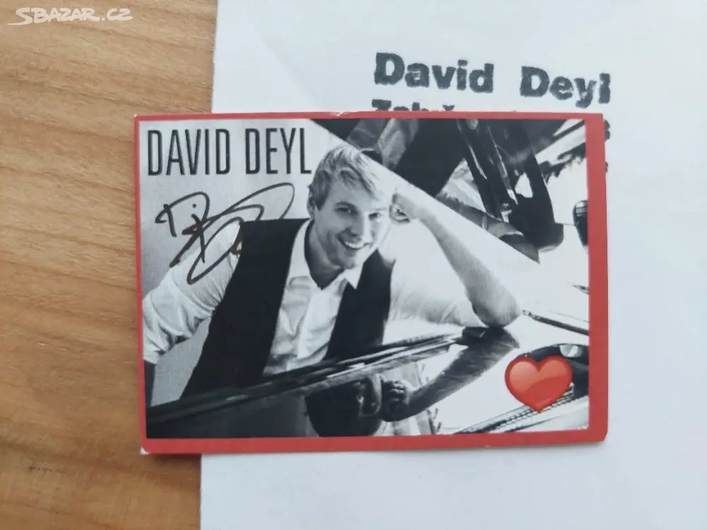 David Deyl - originál autogram, podpis, signatura - Žďár nad Sázavou ...