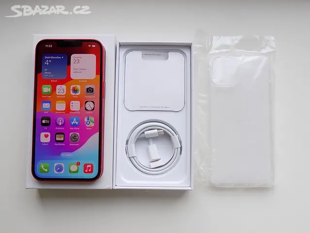 APPLE iPhone 14 128GB Red - ZÁRUKA - TOP STAV - Ostrava, Moravská ...