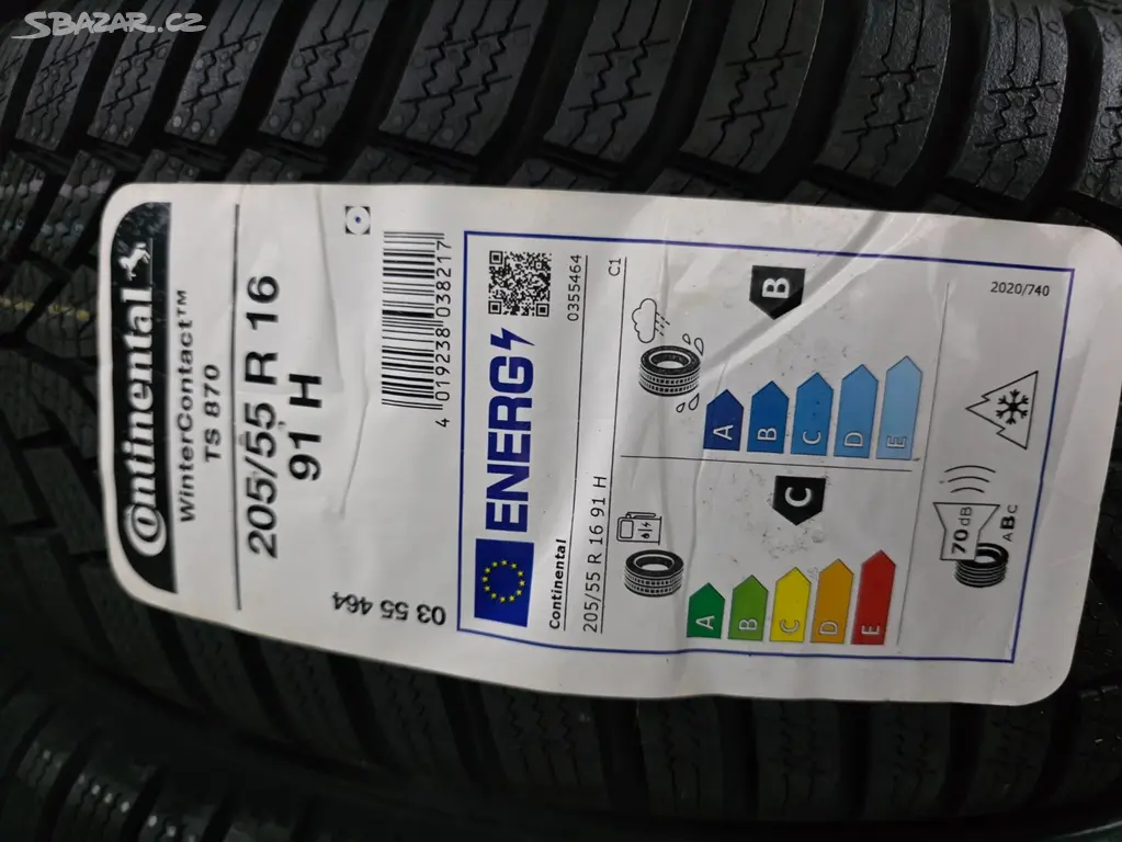 205/55 R16 91 H Continental Winter Contact TS 870 - Kamenice, Těptín ...