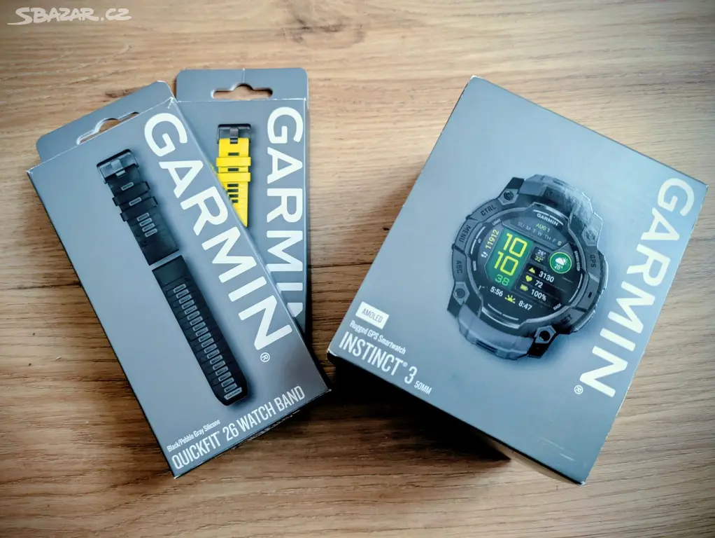 Garmin Instinct 3 AMOLED 50mm Black+2 org. řemínky - Praha 2 - Bazar ...