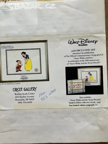 originální obrázky Disney - sítotisk - Praha - Bazar - Sbazar.cz