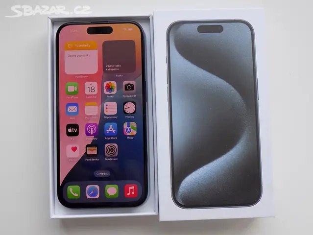APPLE iPhone 15 Pro 128GB Modrý Titan - ZÁRUKA-TOP - Ostrava - Bazar ...