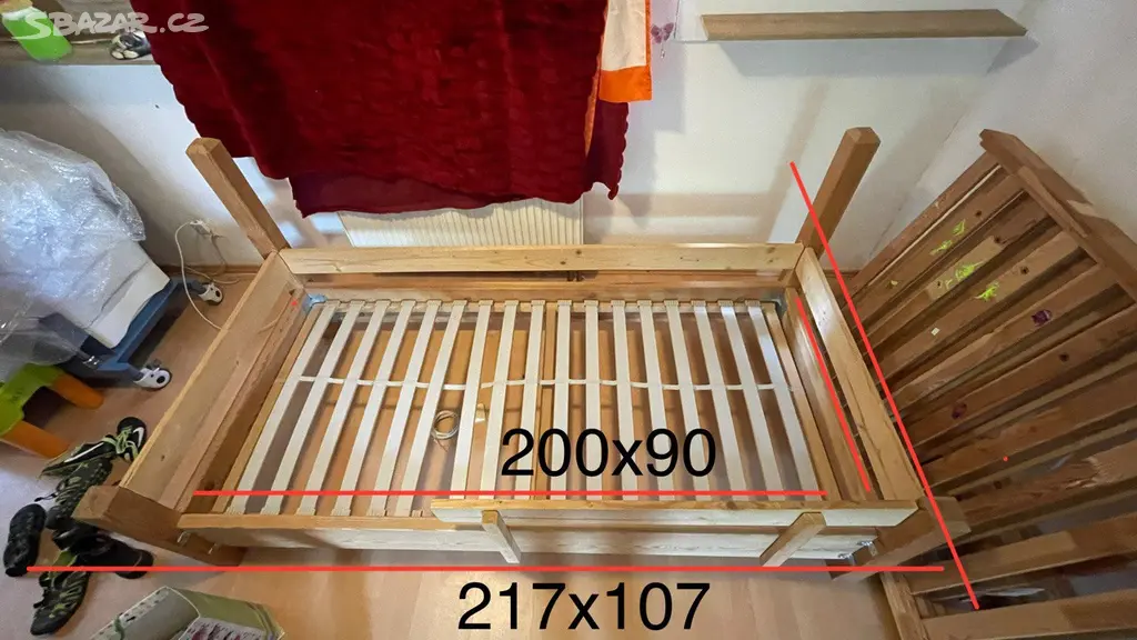 Postel masivní dřevo - Zbraslav - Bazar - Sbazar.cz