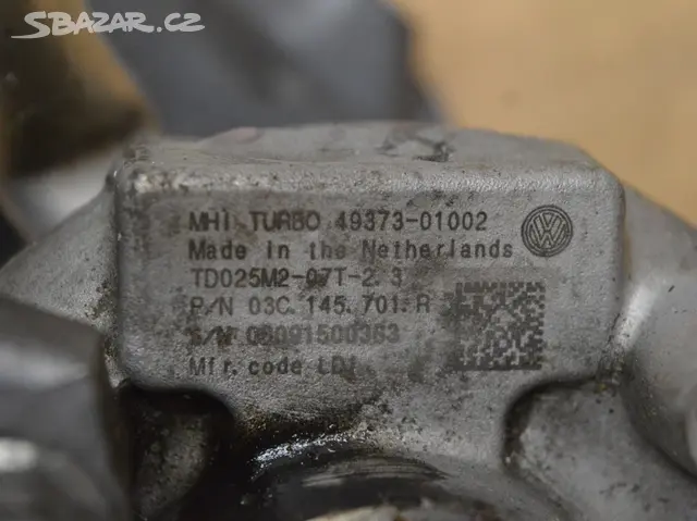 Turbo 1.4 tsi 90kw CAX škoda vw seat 03C145701r - Litoměřice - Bazar ...