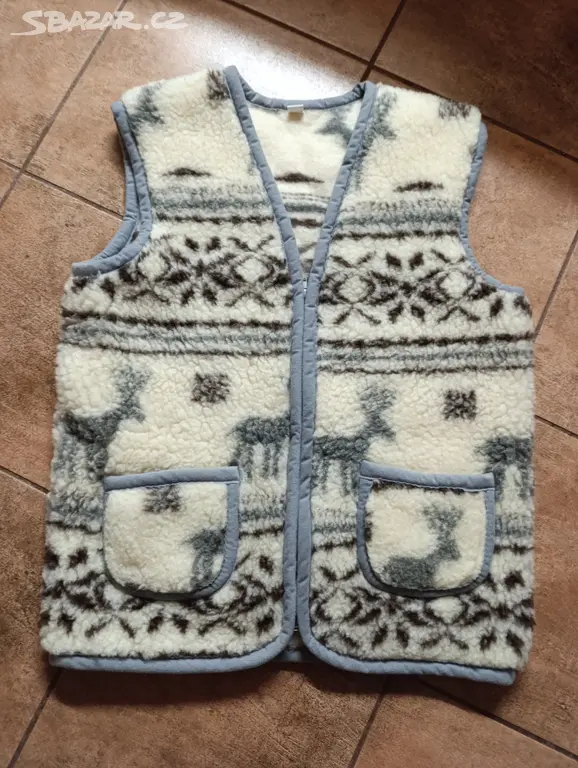 Vesta z ovčí vlny NOVÁ VEL L - Frýdlant - Bazar - Sbazar.cz