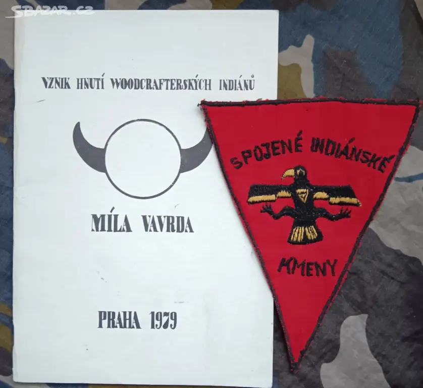 Tramping vlaječka Spojené indiánské kmeny. - Jičín - Bazar - Sbazar.cz