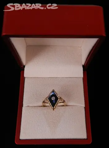 Au prsten bril.cca 0,04 ct a chalcedon 1,50 ct - Mosty u Jablunkova ...