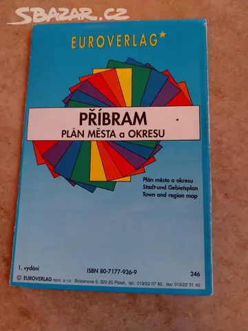 mapa Příbrami - Hradec Králové - Bazar - Sbazar.cz