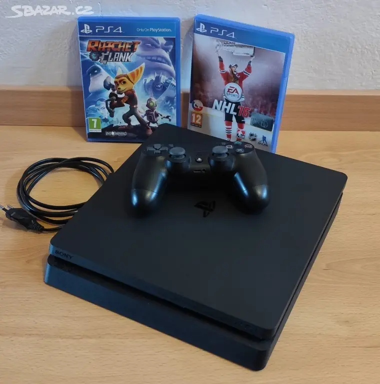 Sony PS4 slim 500 GB, 1 ovladače, 2 hry - Svinov - Bazar - Sbazar.cz