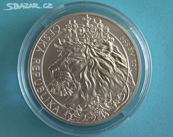 Stříbrná(Ag999) mince Český lev 2025 - Trutnov - Bazar - Sbazar.cz