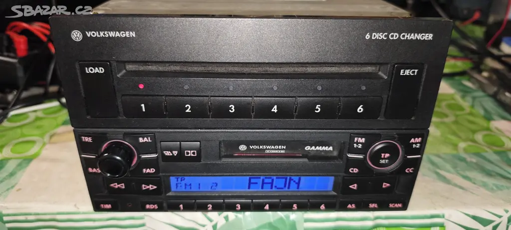 Originální autorádio VW Gamma 5 + VW CD Měnič 6CD - Kutná Hora - Bazar ...