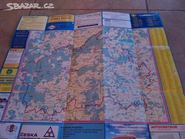 mapa Příbrami - Hradec Králové - Bazar - Sbazar.cz