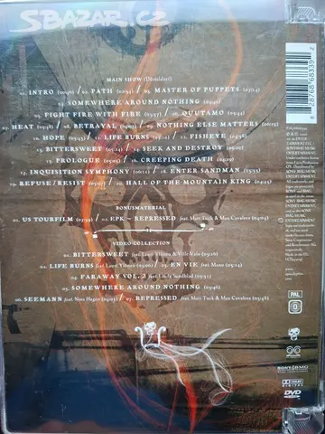 DVD Apocalyptica - The Life Burns Tour (2006) - Praha 2 - Bazar - Sbazar.cz