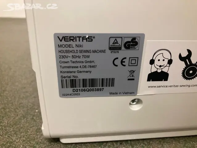 Šicí stroj Veritas 1304 Niki - nepoužitý - Praha-Ďáblice - Bazar ...