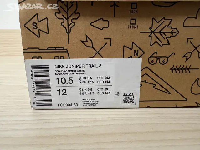 Nike Juniper Trail 3 Sequoia vel.44,5/28,5cm - Praha 4 - Bazar - Sbazar.cz