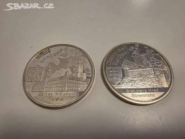 1oz medaile Dobré ráno Evropo 2ks stříbro 999 Euro - Hradec Králové ...