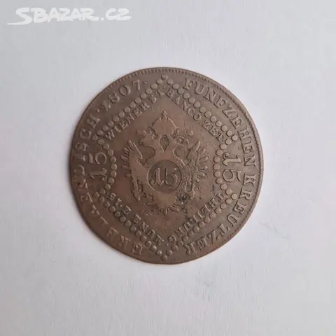 15 Krejcar František II. 1807 A - Most - Bazar - Sbazar.cz
