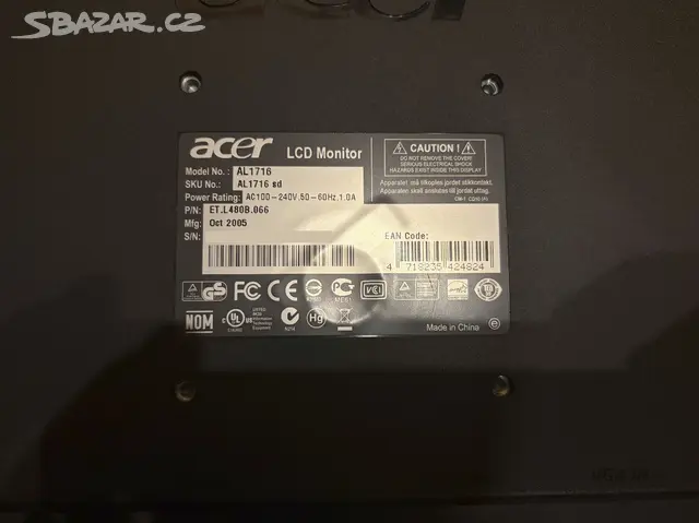 pocitacovy monitor fujitsu siemens 19 17 acer vga - Znojmo - Bazar ...